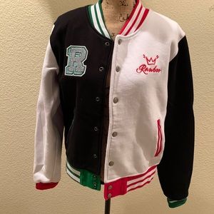 ranboo | Jackets & Coats | Multicolor Letterman Bomber Ranboo Varsity ...